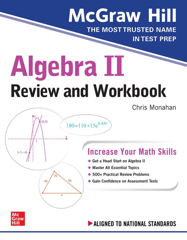McGraw-Hill Education Algebra II Review and Workbook | 9781260128888 ...