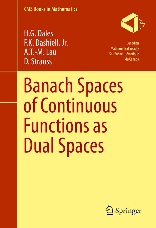 Banach Spaces of Continuous Functions as Dual Spaces | 9783319323473 ...